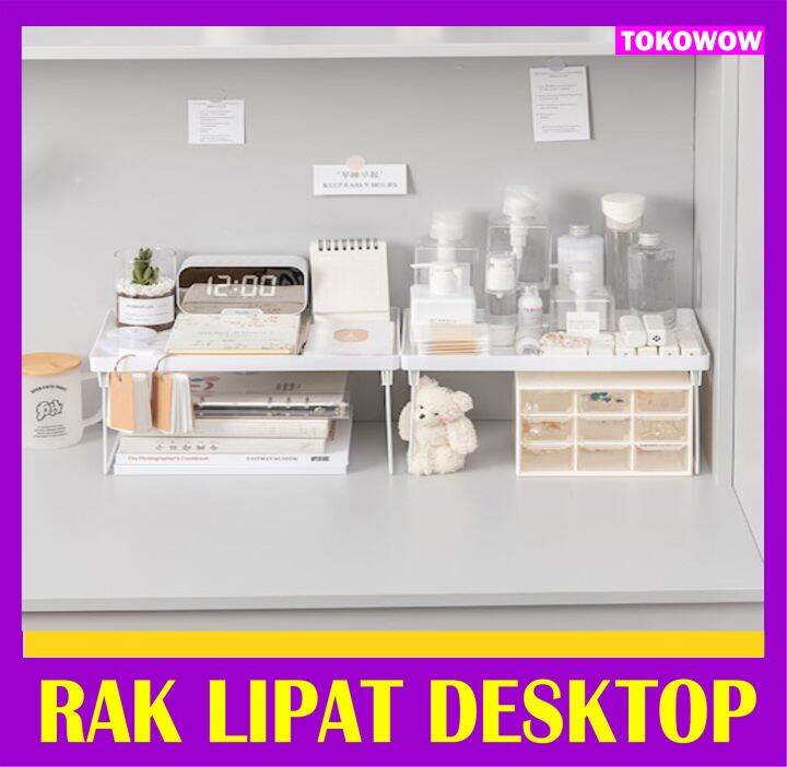 Rak Meja Desktop Storage Stationery Penyimpanan ATK Buku Alat Tulis ...