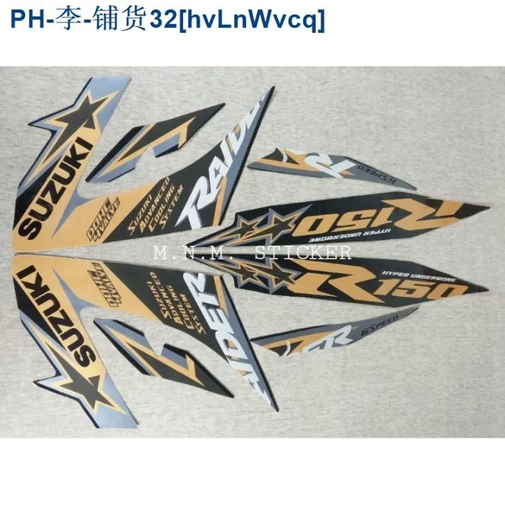 ∋ Raider 150 Star Edition Decals/Sticker BLACK GOLD | Lazada PH