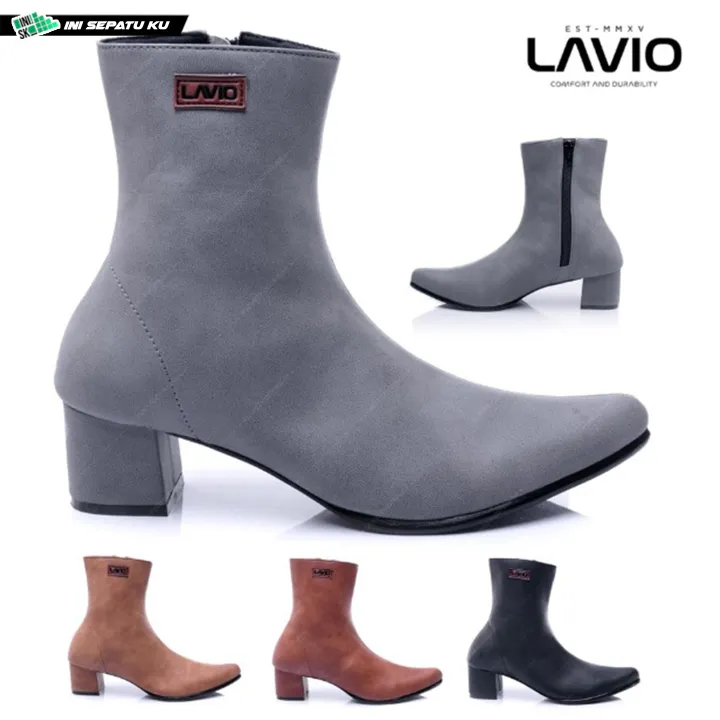 Sepatu Boots Wanita Hak Tinggi Lavio Qiana Orchid Original / Boot Cewek ...