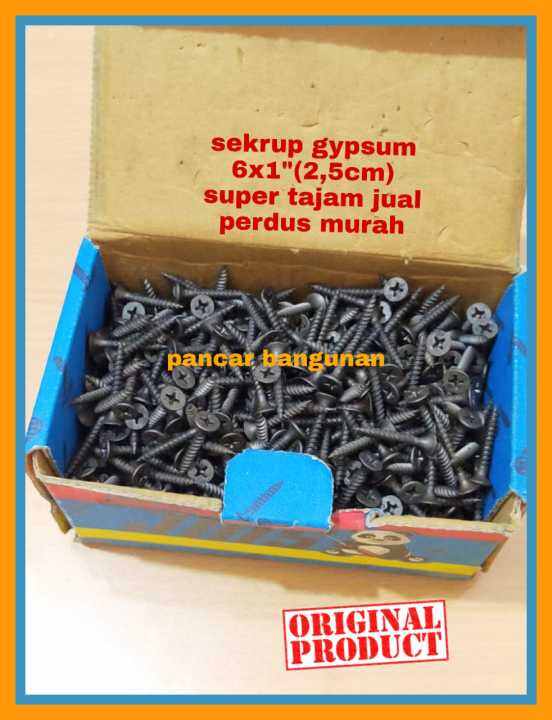 SEKRUP GYPSUM PANDA 6x1" INCH - SKRUP WALL SCREW - DRYWALL SCREW ...