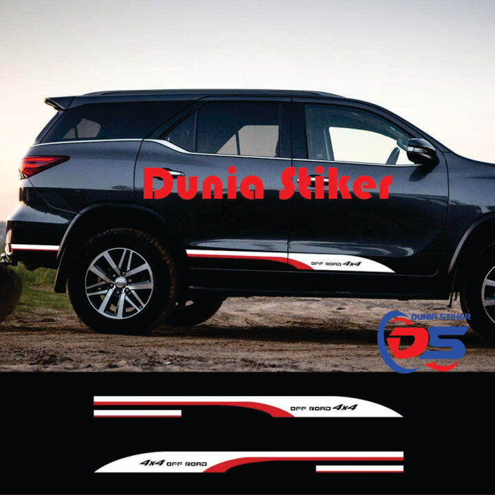 Stiker mobil fortuner pajero striping list minimalis stiker body mobil ...