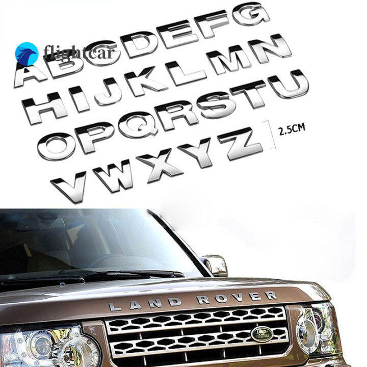 flightcar 1Pc 25mm 3D Metal DIY Alphabet Letter Number Emblem Car ...