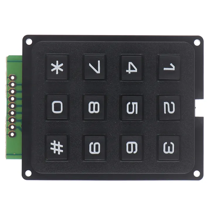 FUYU 12Key Membrane Switch Keypad 3 x 4 Matrix Keyboard Module Membrane ... FUYU 12Key Membrane Switch Keypad 3 x 4 Matrix Keyboard Module Membrane ...