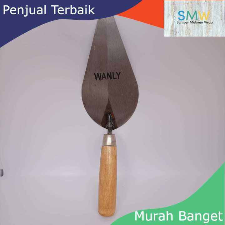 Sendok Tembok Semen Lancip 7" Gagang Kayu | Lazada Indonesia