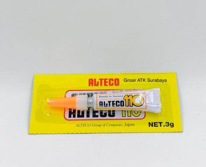 ( DAPAT 1 LEM ) Lem / Super Glue Alteco 110 3 g / gr / gram Original Asli | Lazada Indonesia