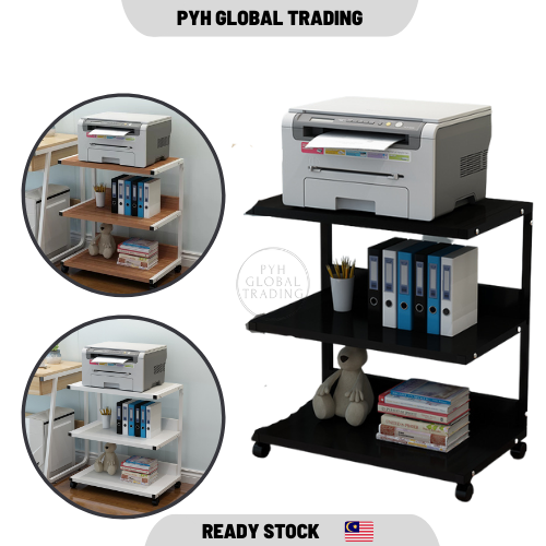 Office Printer Rack Desk/Multi-Layer Printer Rack Shelf/3 Layer Printer ...