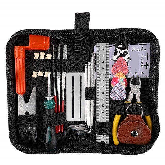 Guitar Tool Kit Repairing Maintenance Tools String Action Ruler Gauge ...