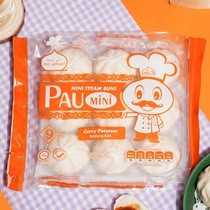 [HALAL PAU] PAU AHMAD Mini Curry Potato Pau (9 Pcs / 9 Biji) | Lazada