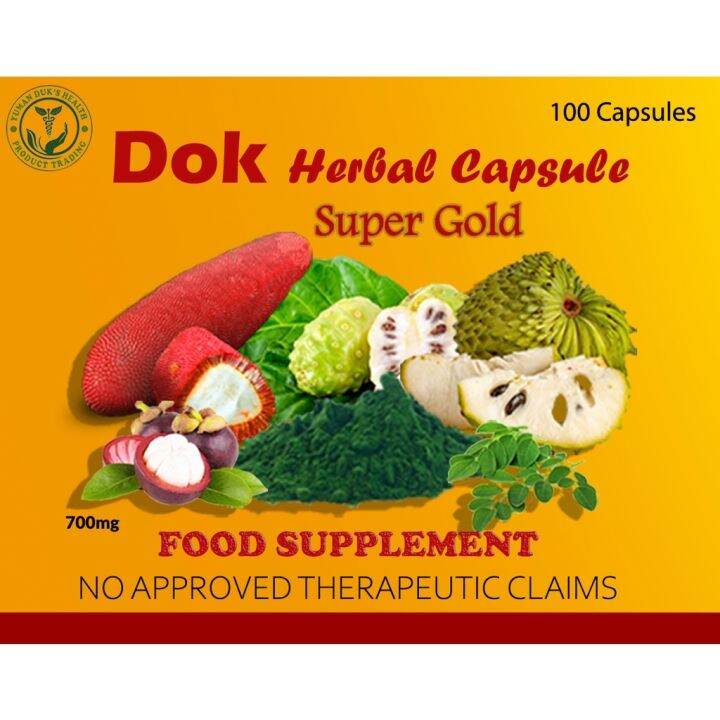 Dok Herbal Capsule Super Gold 700mg | Lazada PH