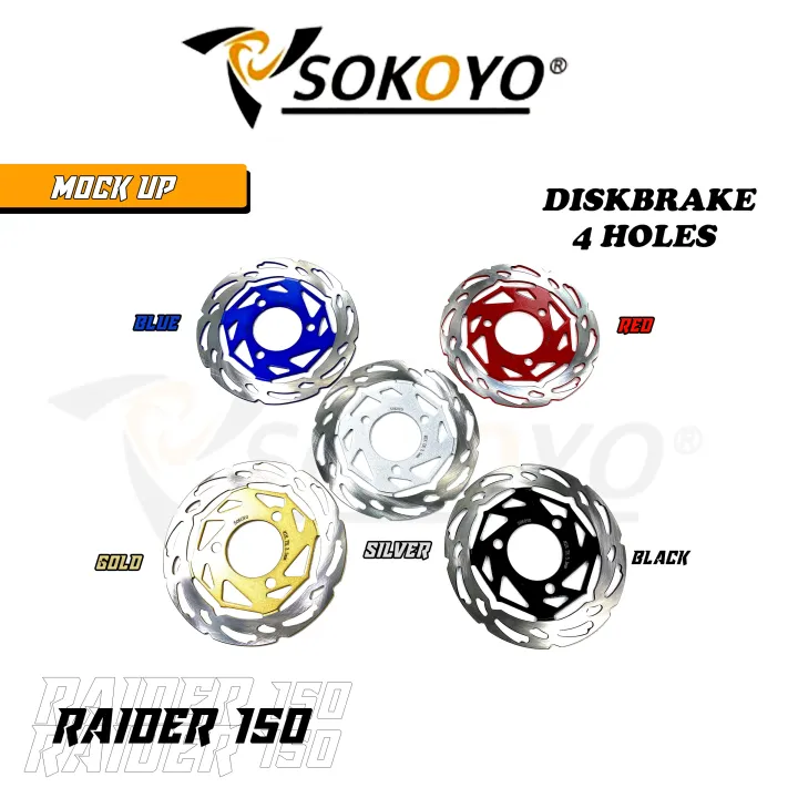 YeStar 1 pc Lighten Front Disc Plate 290mm Disc Pad Disc Brake 4 Holes ...