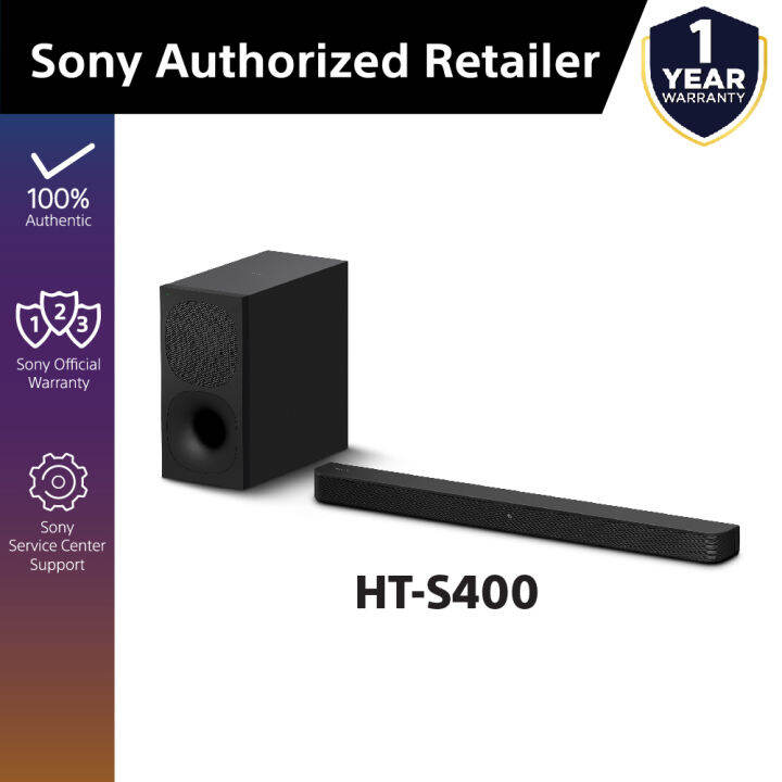 Sony HT-S400 2.1ch Soundbar with powerful wireless subwoofer | Lazada PH