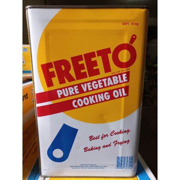 Freeto Pure Vegetable Cooking Oil 15kg. | Lazada PH