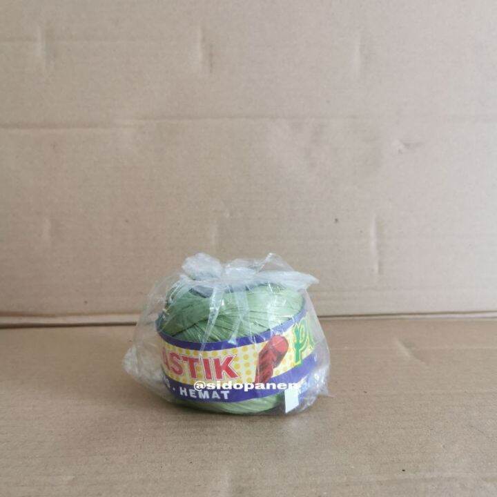 TALI RAFIA PLASTIK / TALI RUMPUT JEPANG MEREK PLUIT WARNA HIJAU MERAH ...