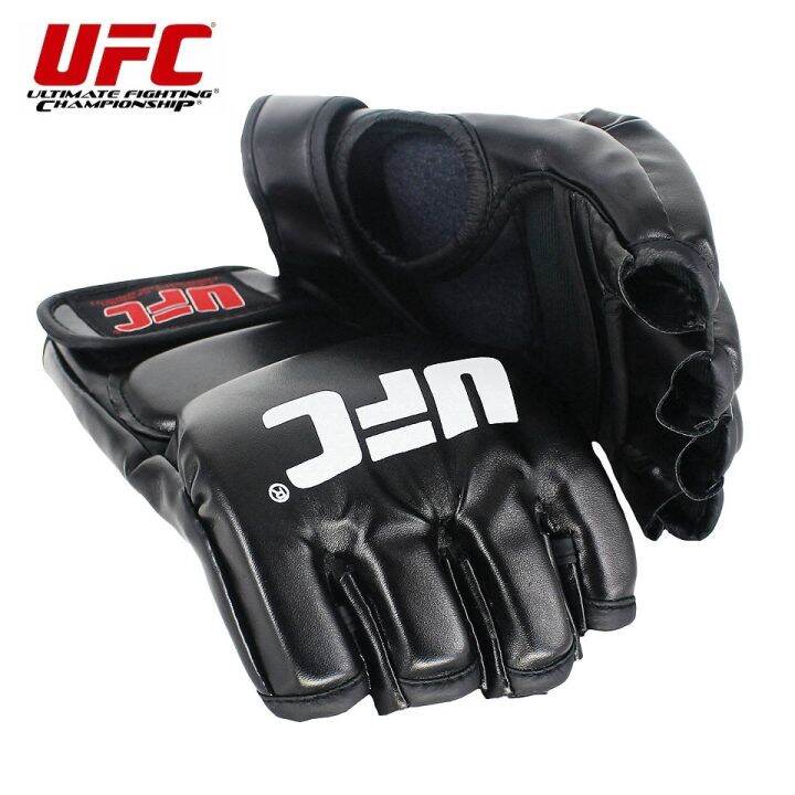 【spot】UFC MMA Boxing Sports Leather Gloves Tiger Muay Thai Fight Box ...