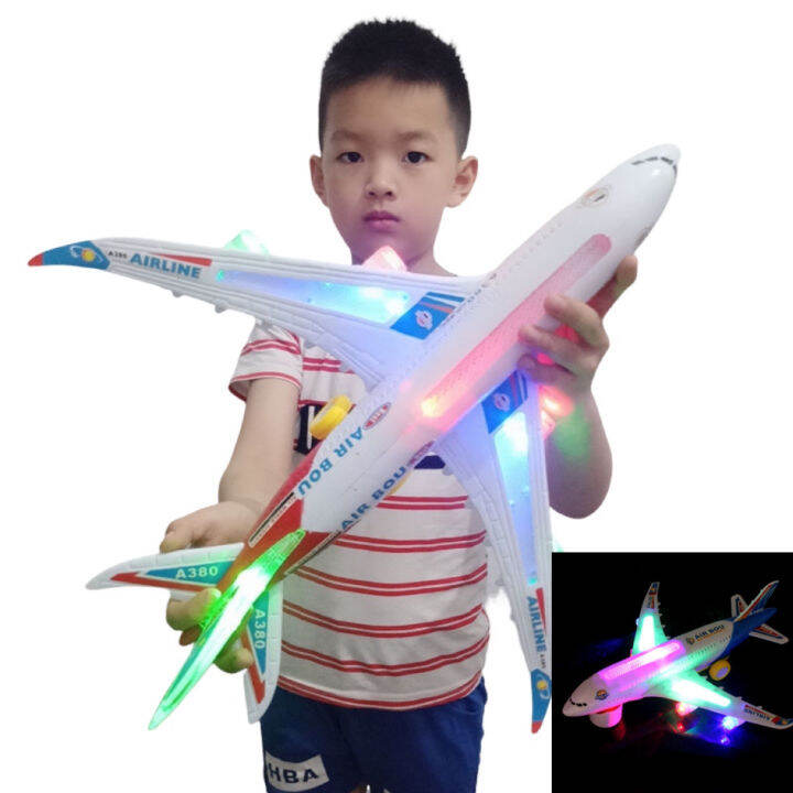 45cm airbus A380 aircraft moving 360° eletric Aeroplane Toys Kids Boy ...