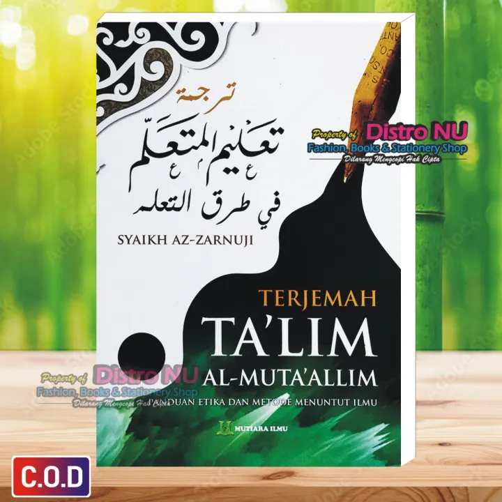 Terjemah Indonesia Ta'lim Muta'allim HVS Putih tentang metode belajar mengajar guru dan murid ...