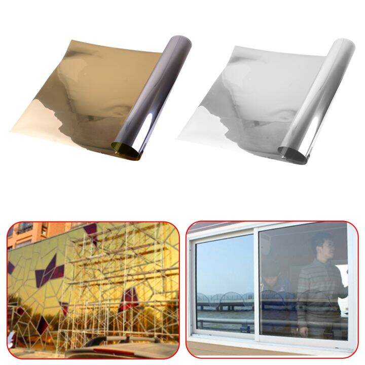 Silver Grey/Gold Non-transparent Anti-UV Mirror Solar Reflective Window ...