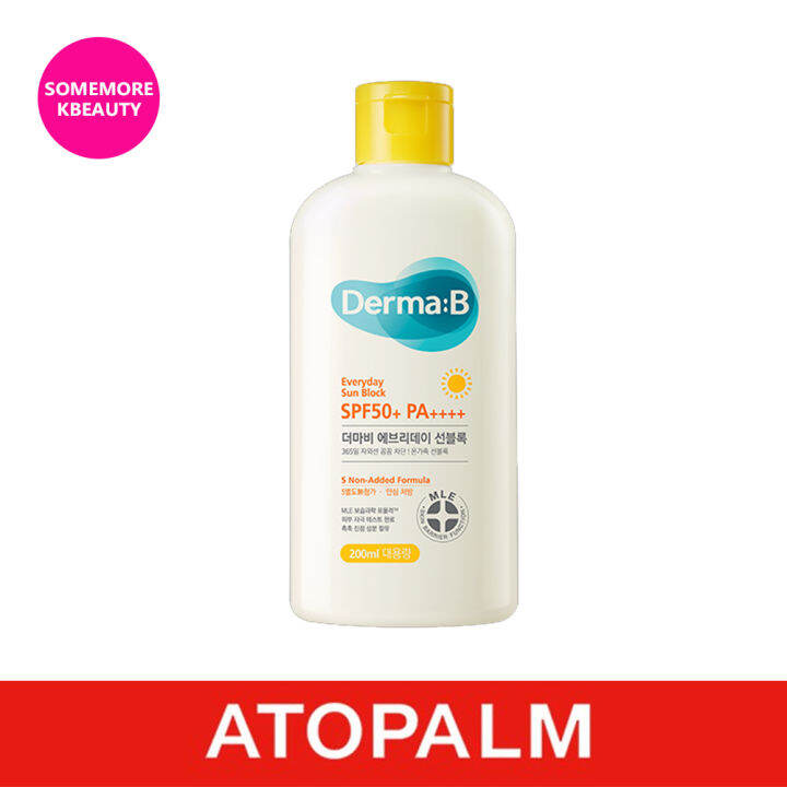 ATOPALM Derma-B Everyday Sun Block 200ml SPF50+ PA++++ | Lazada PH