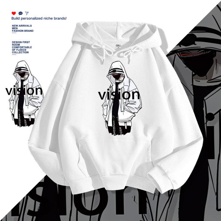 L398เสื้อฮู้ดแขนยาวผ้านุ่มใสสบายฯ ลายสวยแฟชั่งได้ทั้งชายและหญิง ...