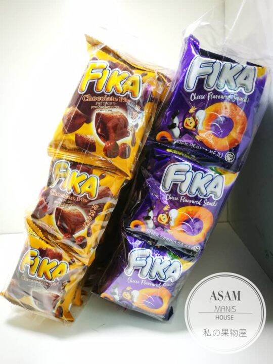 BIKA FIKA CHEESE FLAVOURED SNACKS/CHOCOLATE PIE | Lazada