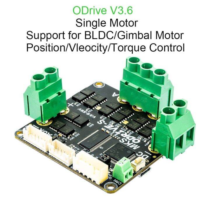 Motor Controller Odrive S V3 6 56v Foc Bldc Agv Servo Single Motor Controller Work For Arduino