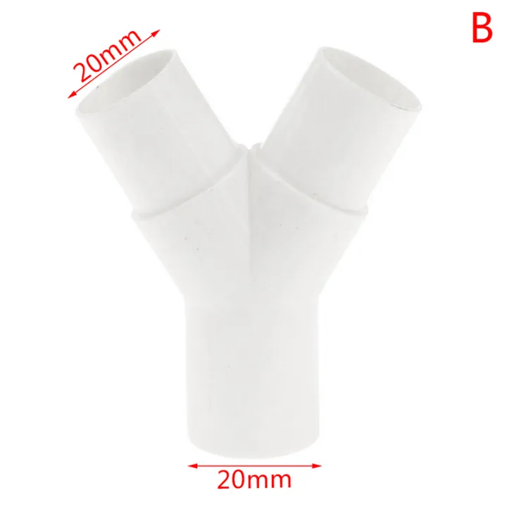 SME 16mm/20mm PVC plastic Y type tee fork water pipe tee drip box tee ...