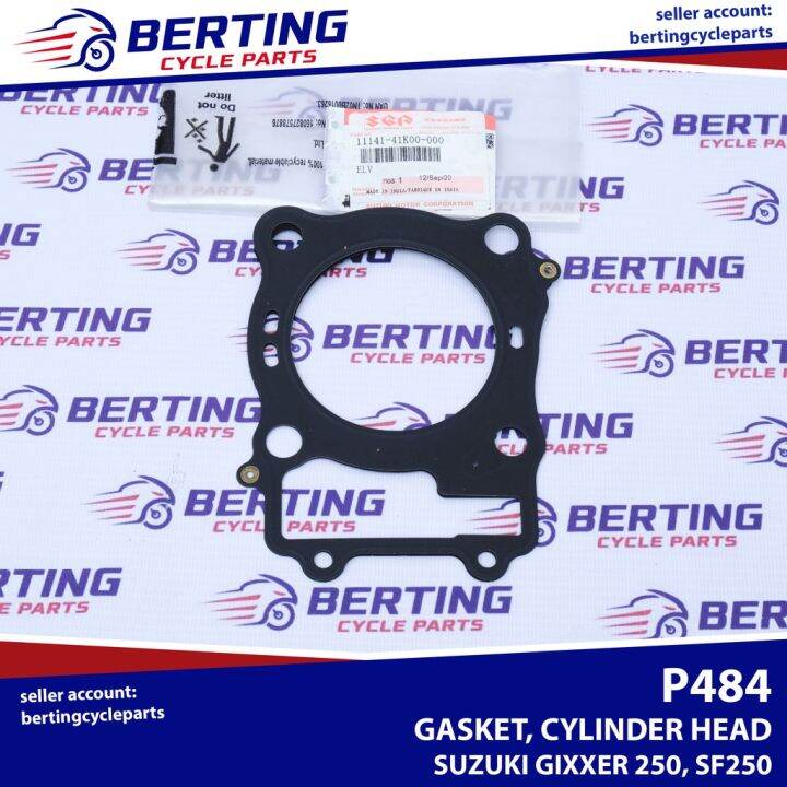 SGP GASKET CYLINDER HEAD Suzuki Gixxer 250 SF250 Genuine 11141-41K00 ...