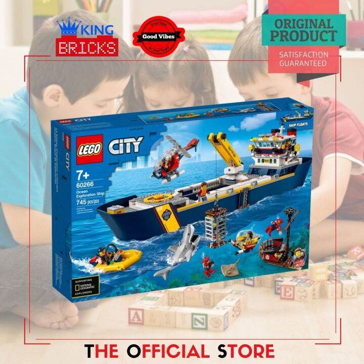 LEGO Original CITY 60266 Ocean Exploration Ship - Mainan Anak Edukasi ...