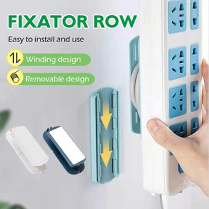HKC Self-Adhesive Power Strip Holder with Cable Organizer, Wall Mount ...