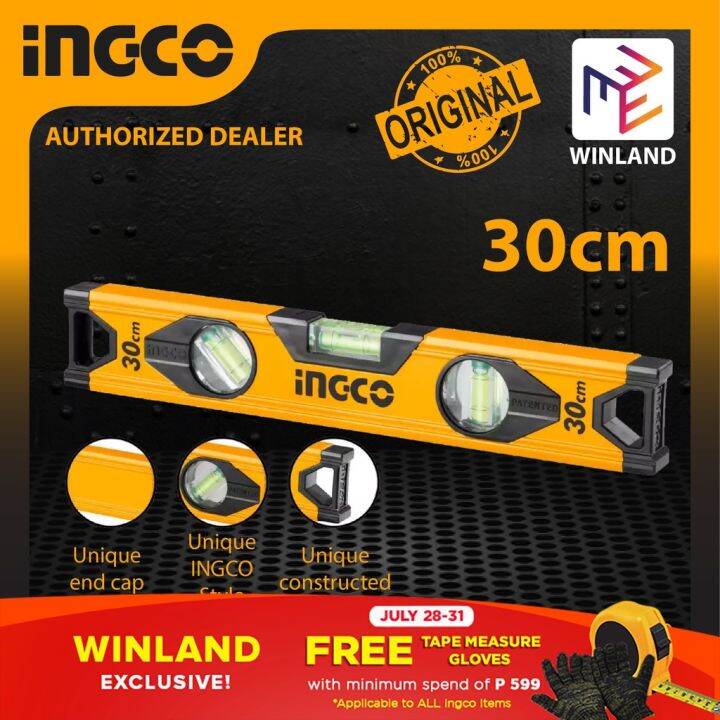 INGCO Original Spirit Level Bar 30Cm HSL18030 *WINLAND* | Lazada PH