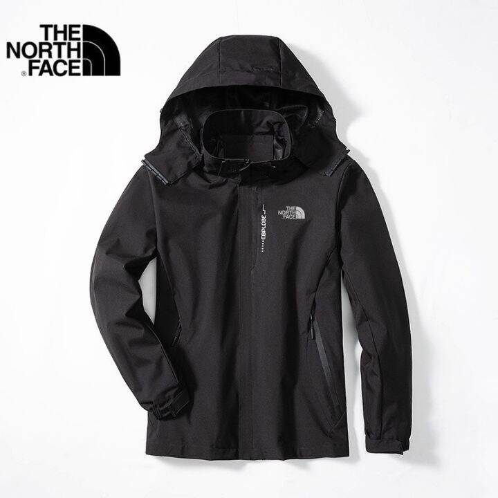 เสื้อแจ็กเก็ตกันลม มีฮู้ด กันน้ํา ลาย The North Face สําหรับผู้หญิง ...