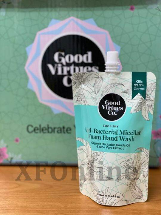 Good Virtues Co. [GVC] 250ml Anti-Bacterial Micellar Foam Hand Wash ...