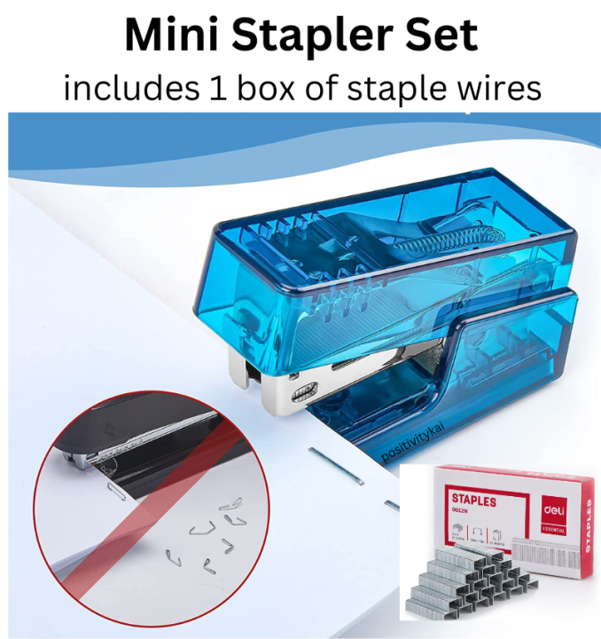 Mini Stapler / Mini Stapler Set / Mini Stapler with staples / 12 sheet ...