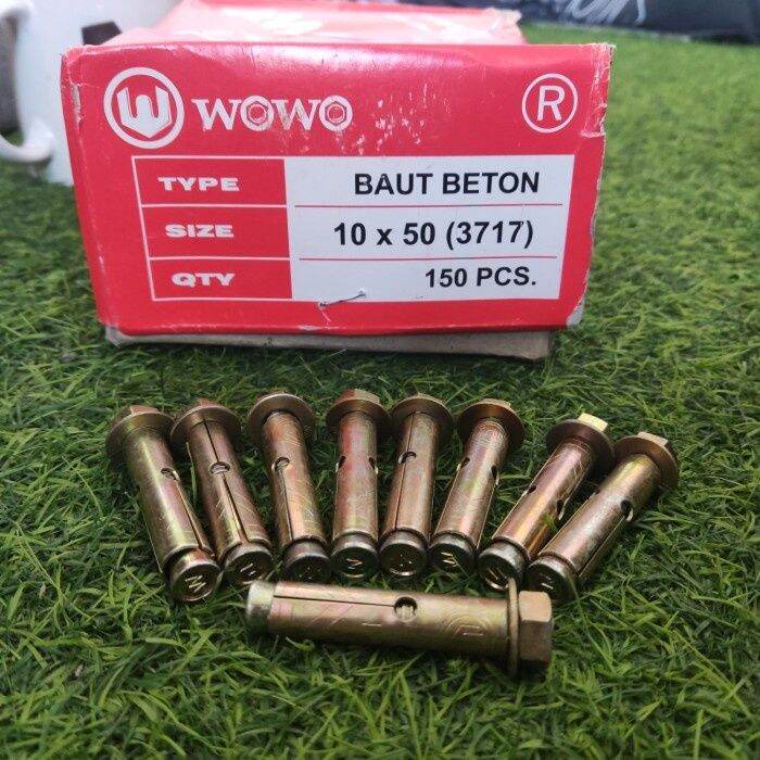 CRM - Dynabolt Merk WOWO Ukuran M10 x 050/Dinabolt/Baut Beton/Baut Tanam Merk WOWO Ukuran M10 ...