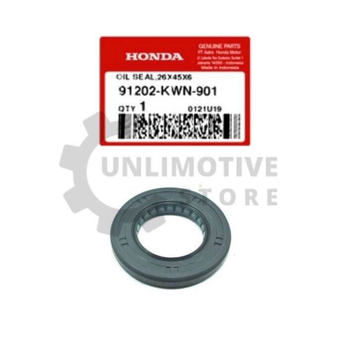 100% Original! 91202-KWN-901 Seal Sil Kruk As CVT Kiri 26X45X6 Vario ...