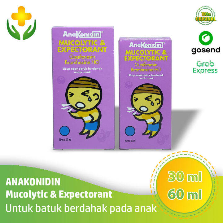 Anakonidin Mucolytic & Expectorant 30 ml 60 ml Obat Batuk Berdahak Anak ...