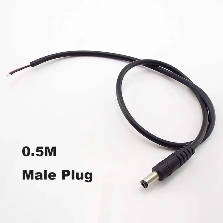 QB4 12V 5A DC Male Power Supply DIY Cable Extension LED Light 20 AWG Jack Cord DC Connector For ...