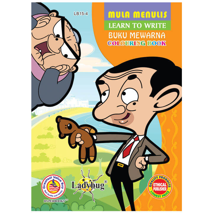 Mr Bean Learn To Write Colouring Book LB15 - 4 | Lazada