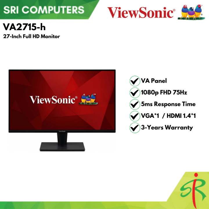 Viewsonic VA2715-h 27-Inch Full HD Monitor (3-Years Warranty) | Lazada