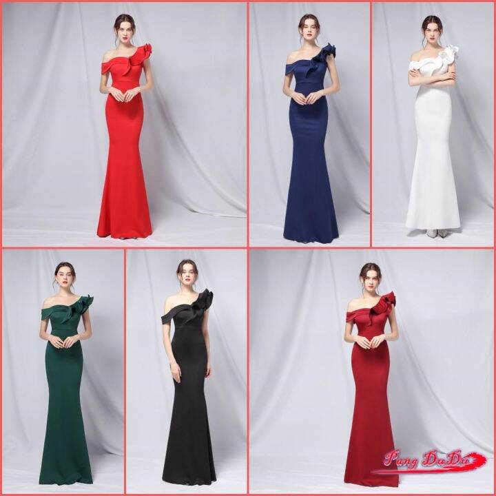 Pang DuDu Elegant Dress For Night Party one-shoulder banquet evening ...