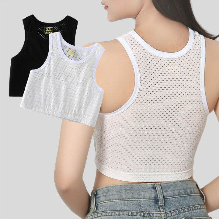 Women Les Underwear Pullover Short Chest Binder Breathable Front ... Women Les Underwear Pullover Short Chest Binder Breathable Front ...