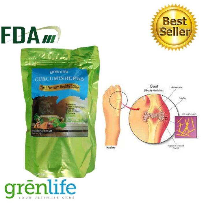 Grenlife | Curcumin Herb Green Coffee - Turmeric Natural Anti ...