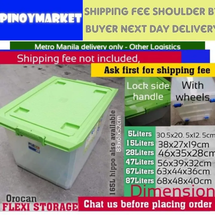 Orocan flexi storage box on the day delivery metromanila | Lazada PH