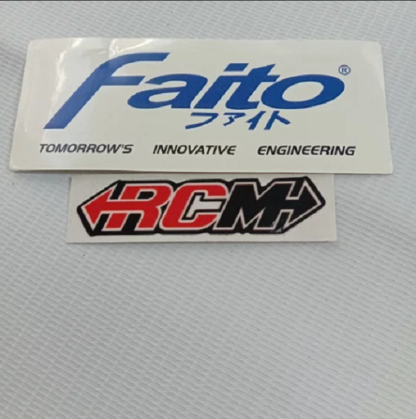STIKER STICKER LOGO FAITO RACING PUTIH ORI ORIGINAL FAITO ASLI | Lazada ...