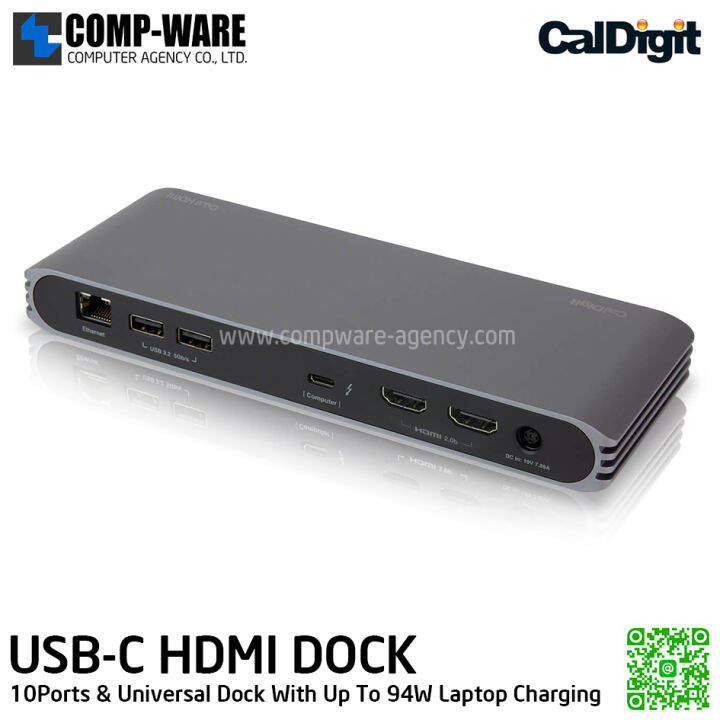CalDigit USB-C HDMI DOCK - 10Ports & Universal Dock With Up To 94W ...