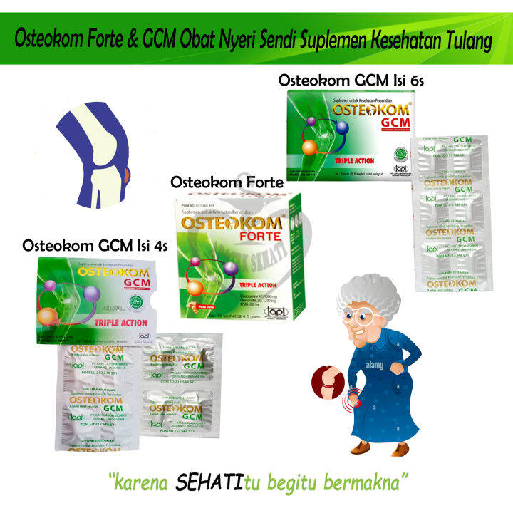 Osteokom Obat Nyeri Sendi Suplemen Kesehatan Tulang Persendian Osteocom ...