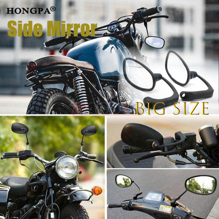 Motorcycle Classic Side Mirror Motorcycles Scooters Oval Rearview ...