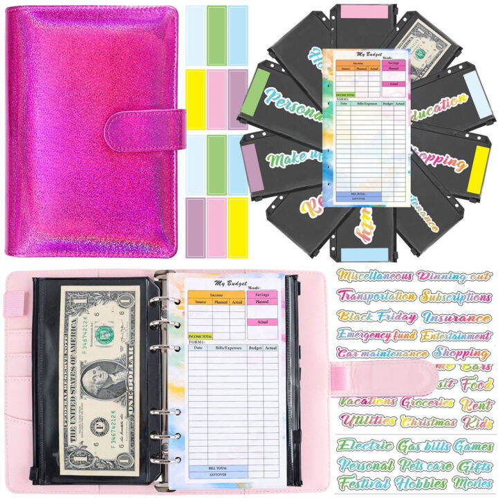 Book Cash Notepad Loose-Leaf Notebook Money Binder Organizer Daily ...