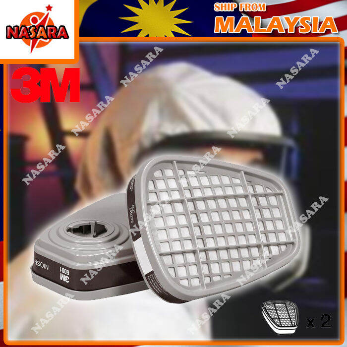 NASARA - 3M ORGANIC 6001 MASK FILTER (1 PAIR) | Lazada