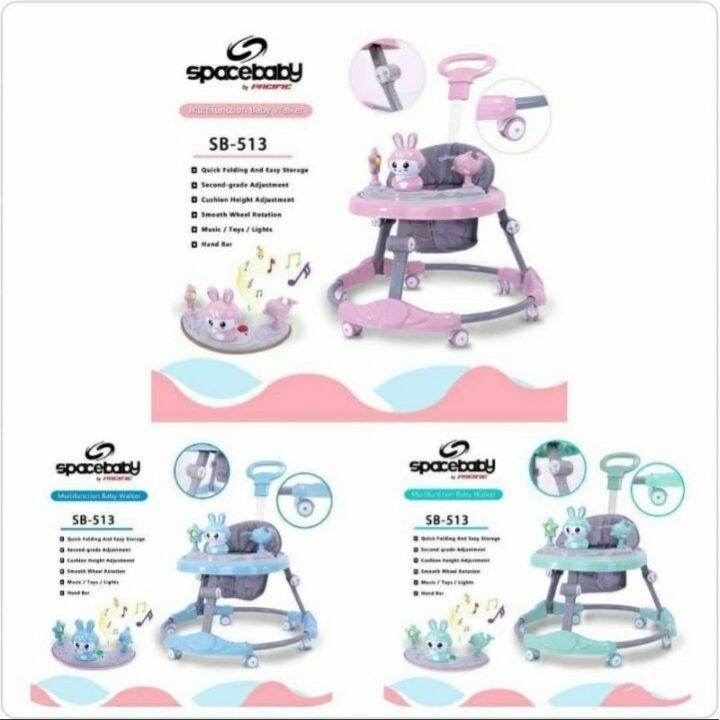 Space Baby Walker SB - 513 / SB 511 Roda Alat Bantu Belajar Jalan Bayi ...